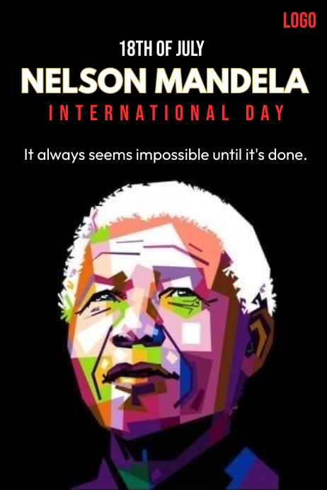 Copy of Nelson Mandela international day | PosterMyWall