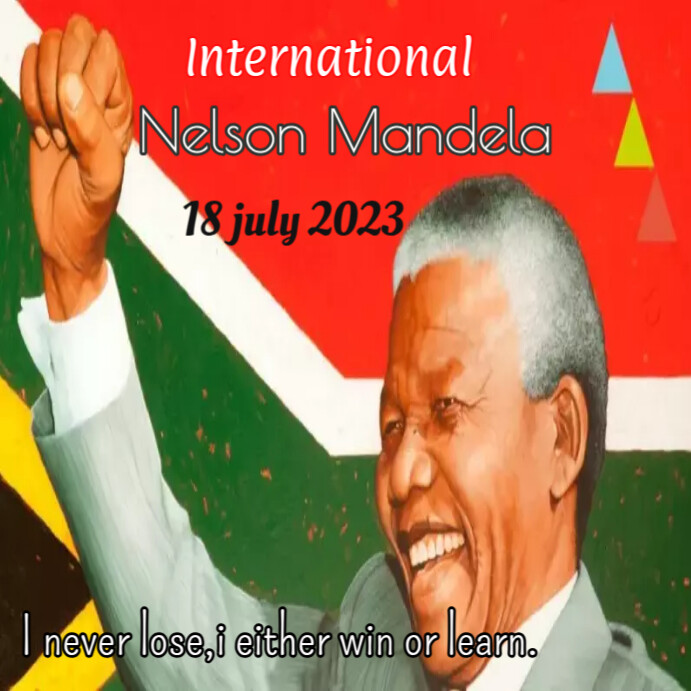 Nelson mandela international instagram post ( Template | PosterMyWall