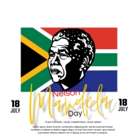 NELSON MANDELA.E Template | PosterMyWall