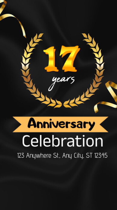 Copy of Neon 17 Year Anniversary Celebration Template For Instagram ...