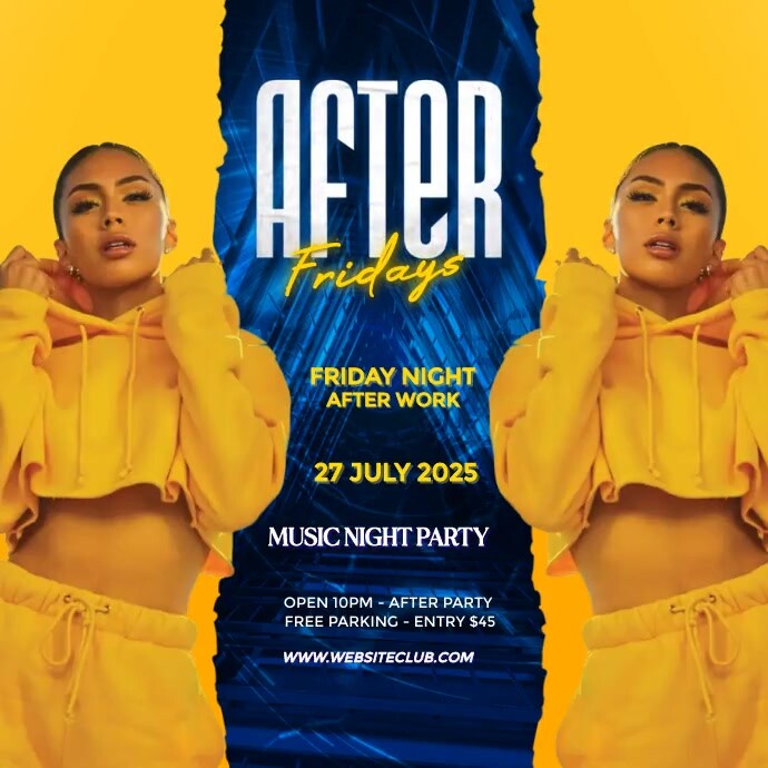 Neon After Party Concert Instagram Post | PosterMyWall