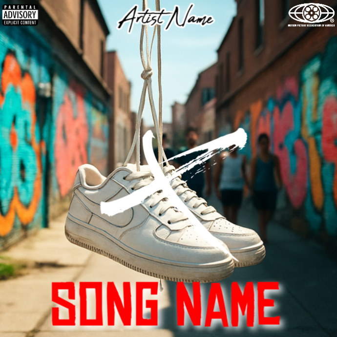 Neon Album Cover Обложка Альбома Template | PosterMyWall