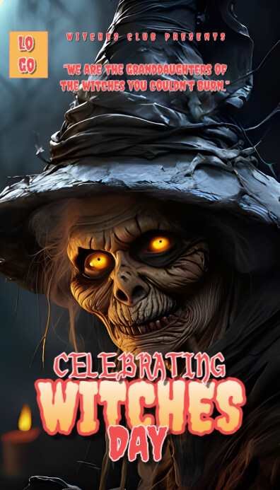 Neon Black Background Gradient Celebration Witches Day Business Card ...