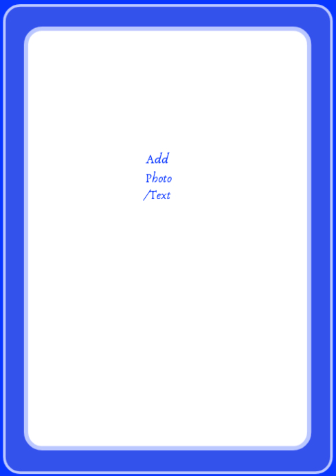 Neon Blue Frame A4 Template | PosterMyWall