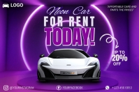 Neon Car Flyer Template | PosterMyWall