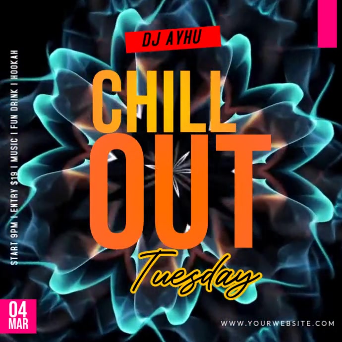 Neon Chillout Tuesday Pos Instagram Template | PosterMyWall