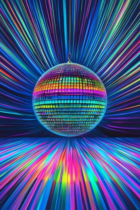 Copy of Neon Disco Beat Poster | PosterMyWall