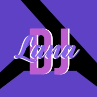Neon Female DJ Name Logo Template | PosterMyWall