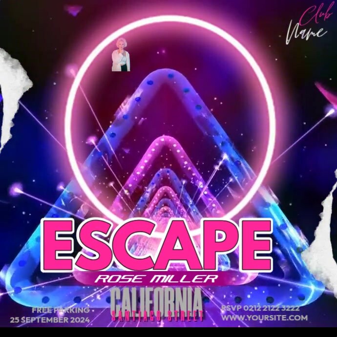 Plantilla de Neon Escape Party Video Ads | PosterMyWall