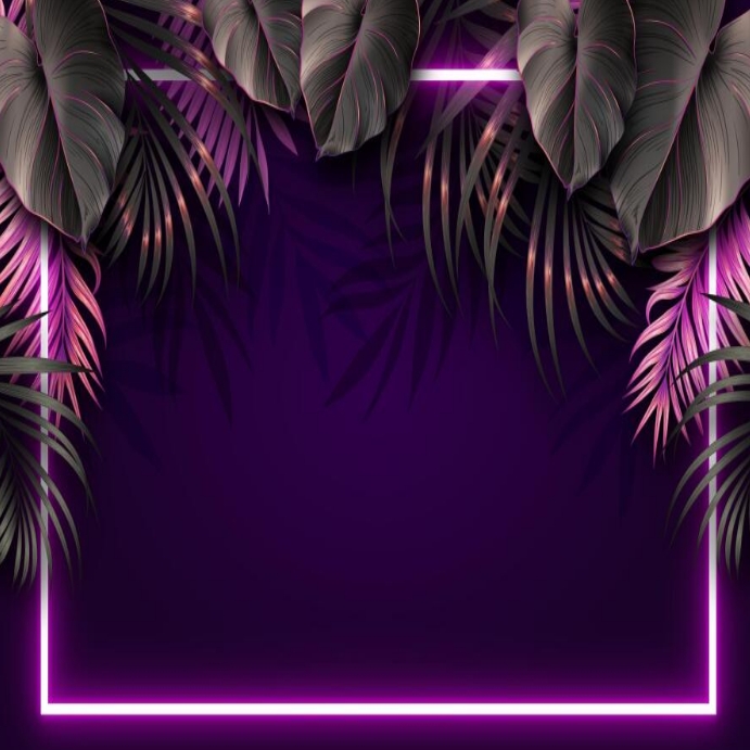 Neon frame design background Template | PosterMyWall