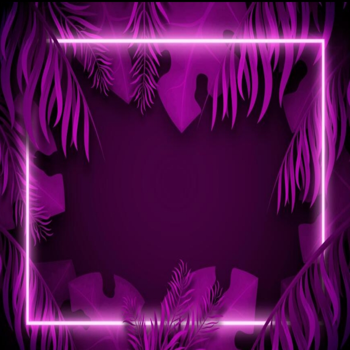 Copy of Neon frame design background | PosterMyWall
