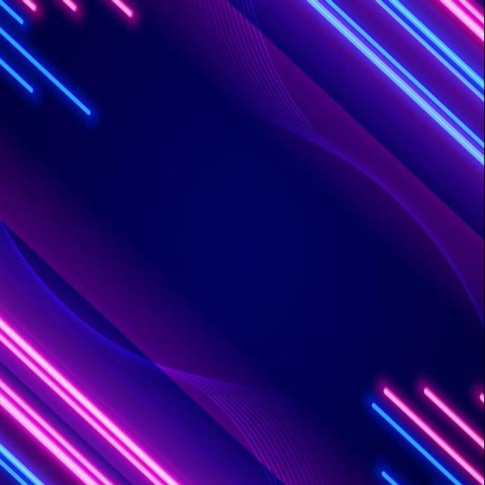 Copy of Neon frame design background | PosterMyWall