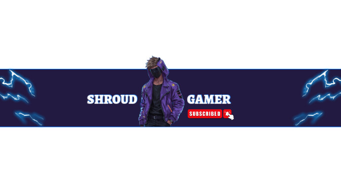 Neon Gaming Youtube Channel Art Cover Photo Template | PosterMyWall