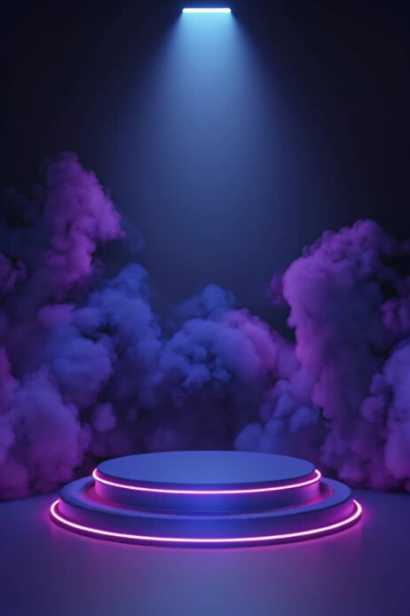 Copy of Neon Glow Stage Poster | PosterMyWall