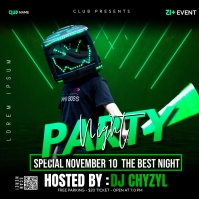 Neon Party Event Template | PosterMyWall