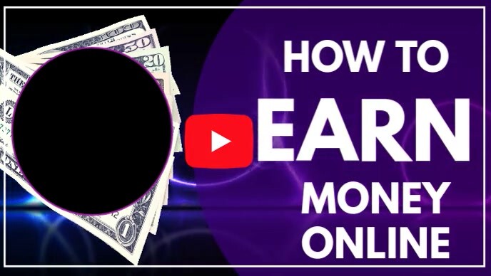 Neon How To Earn Money Online Youtube Thumbnail Template | PosterMyWall