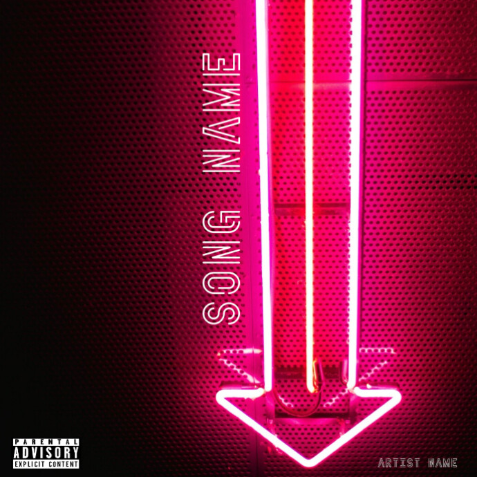Copy Of Neon Light Mixtape Cover Album Cover Postermywall