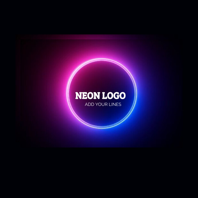 neon logo Template | PosterMyWall