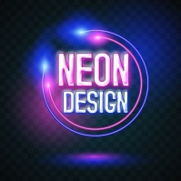 NEON LOGO Template | PosterMyWall