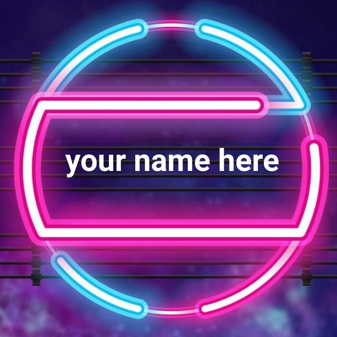 Neon logo Template | PosterMyWall