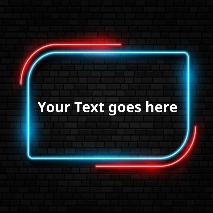 Neon logo Template | PosterMyWall