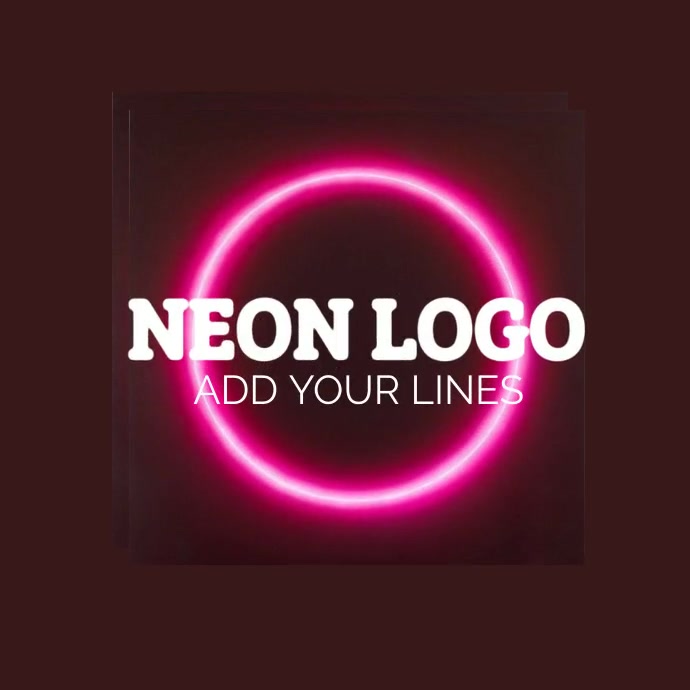 neon logo Templat | PosterMyWall