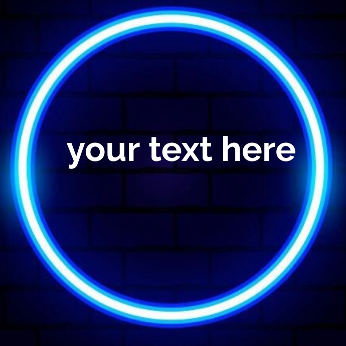 Neon logo Template | PosterMyWall