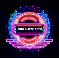 Neon logo Template | PosterMyWall