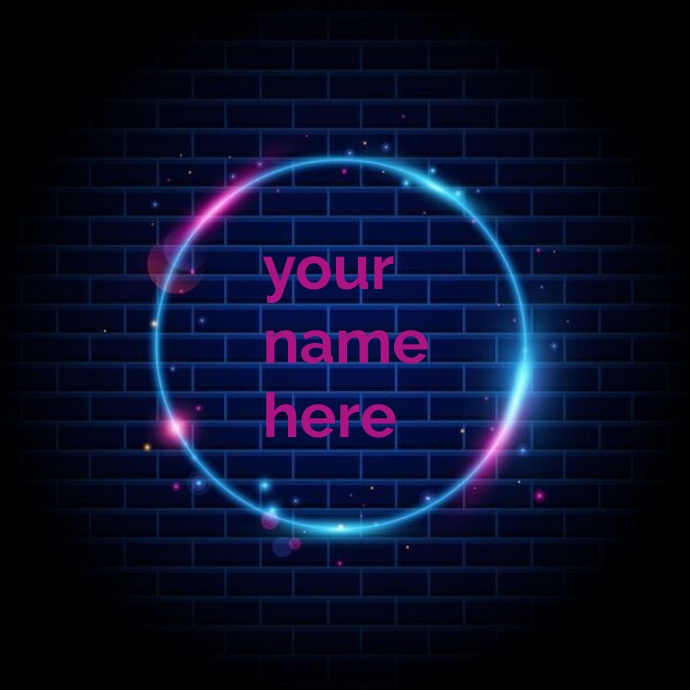 Neon logo Template | PosterMyWall