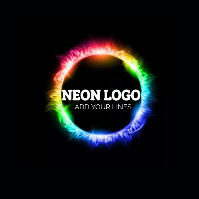 Plantilla de NEON LOGO | PosterMyWall