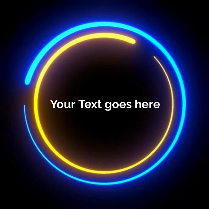 Neon logo Template | PosterMyWall