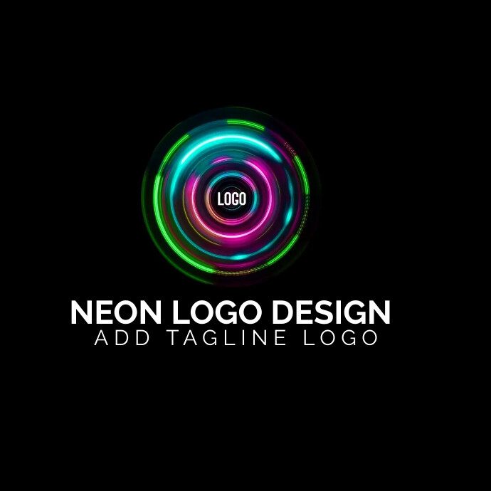 Plantilla De NEON LOGO PosterMyWall plantilla-de-neon-logo-postermywall