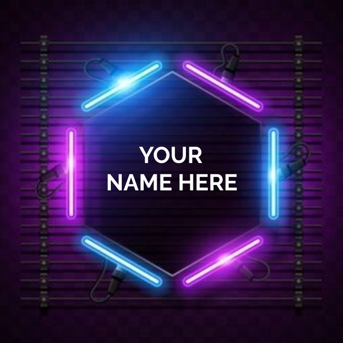 Neon logo Template | PosterMyWall