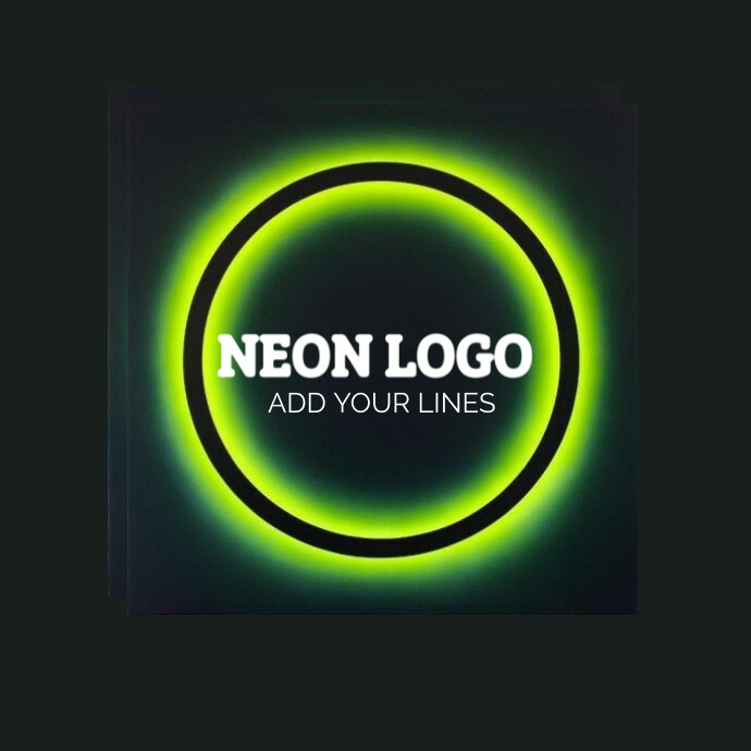 neon logo Template | PosterMyWall