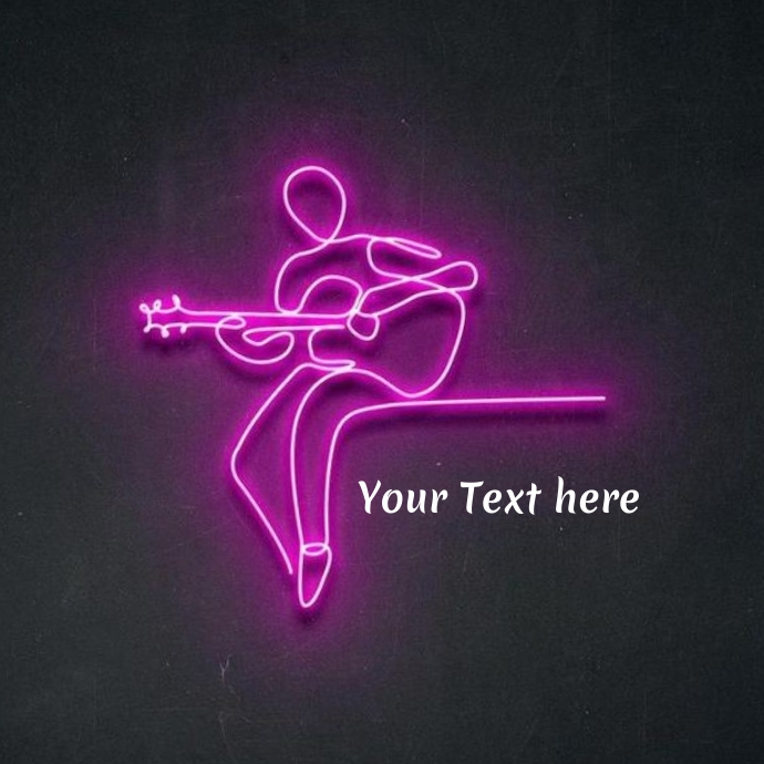 Neon logo Template | PosterMyWall