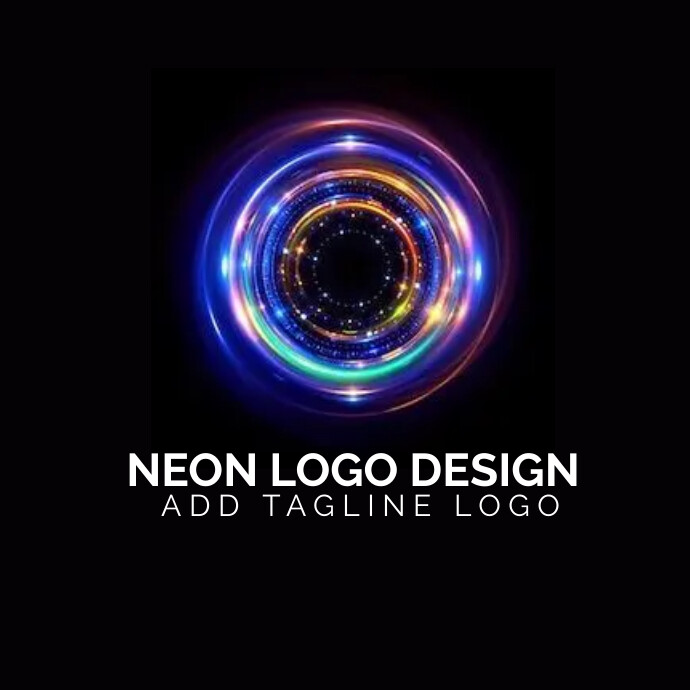 NEON LOGO Template | PosterMyWall