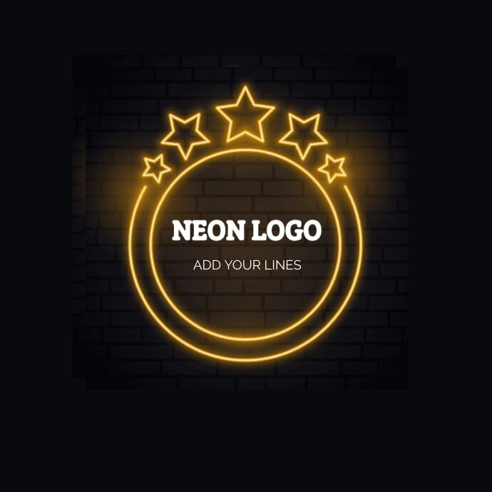 neon logo Templat | PosterMyWall