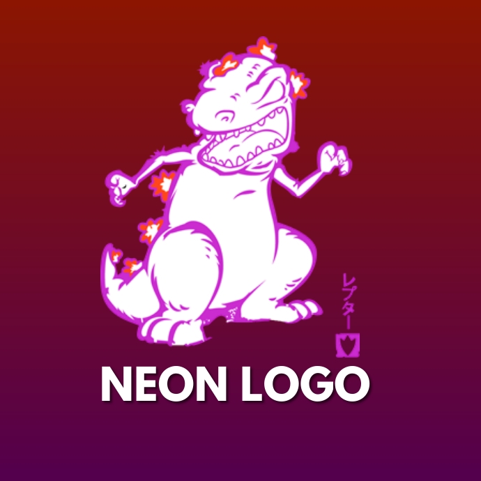NEON LOGO Template | PosterMyWall