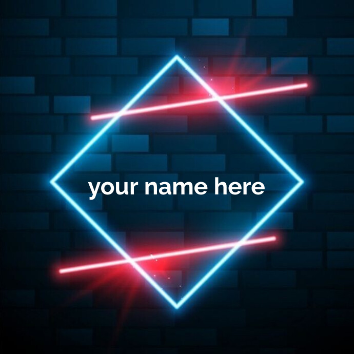 Neon logo Template | PosterMyWall