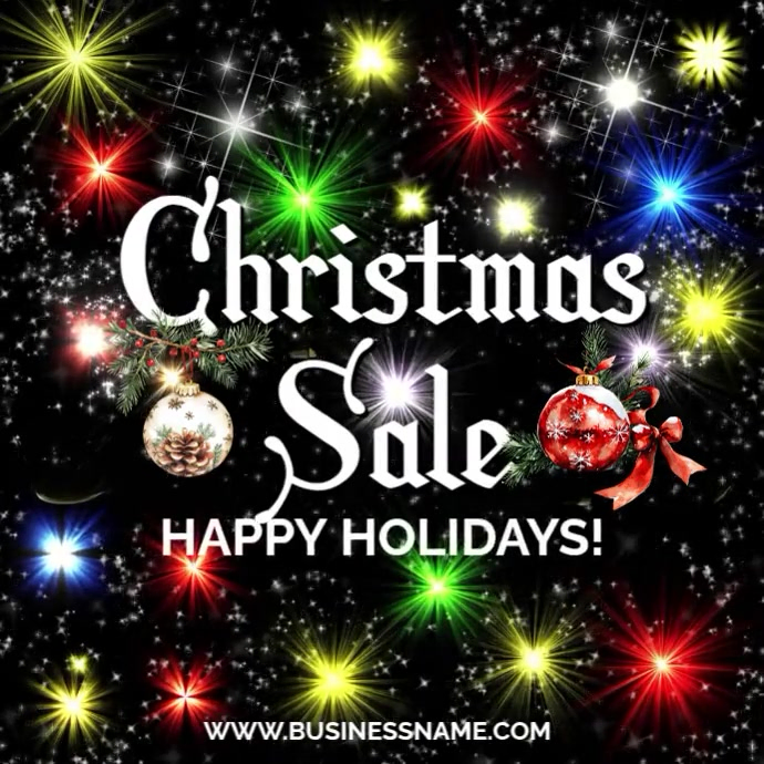 Neon Merry Christmas Instagram Post Template | PosterMyWall