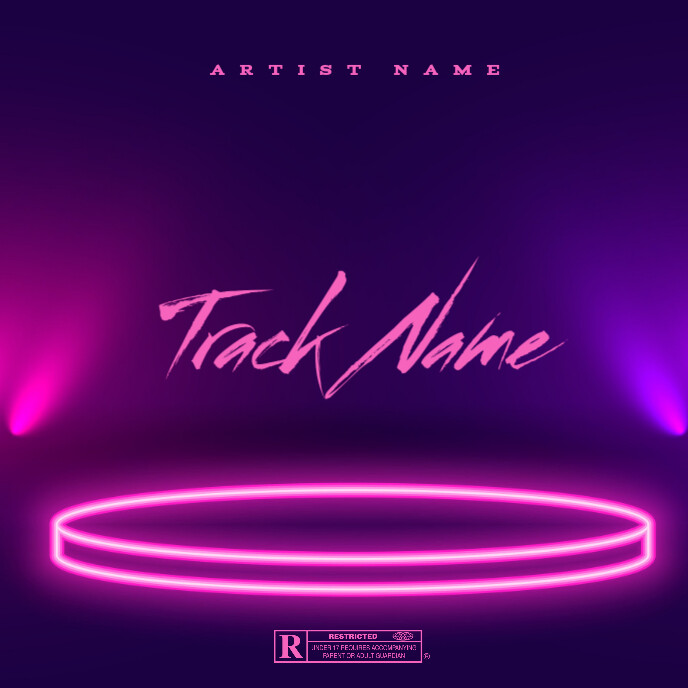 Copy of Neon Mixtape Cover Album Cover | PosterMyWall