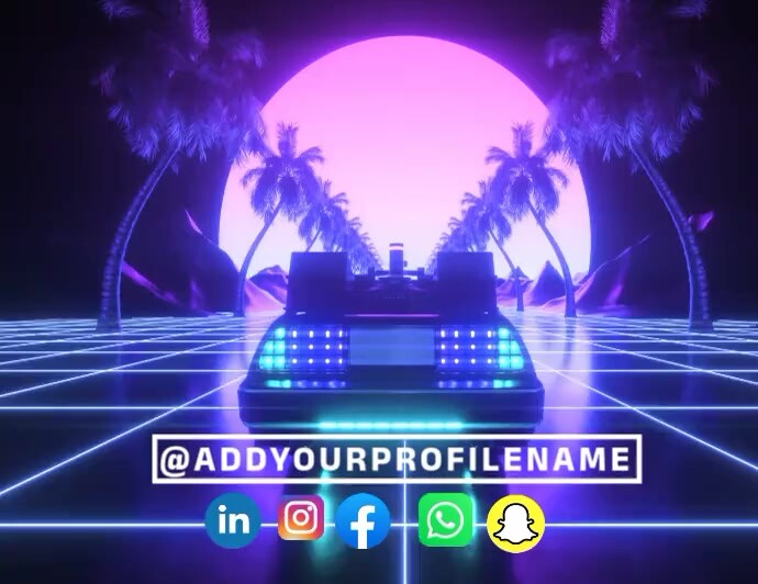 Neon Motion Graphics Flyer (us Letter) Template | PosterMyWall