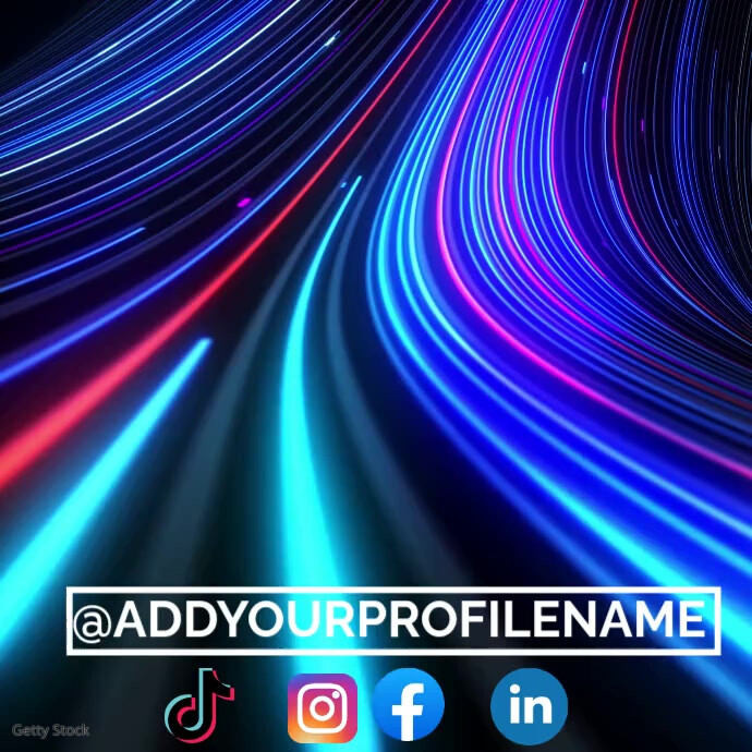 Neon Motion Graphics Instagram Post Template | PosterMyWall