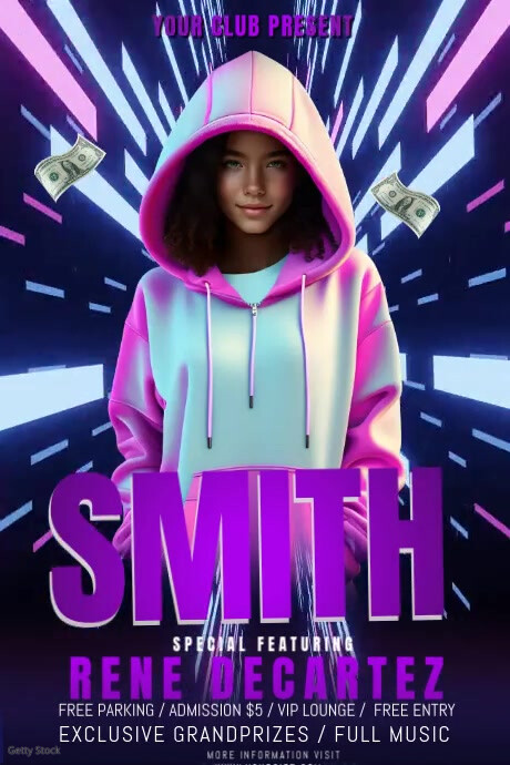 Neon Night Party Template | PosterMyWall