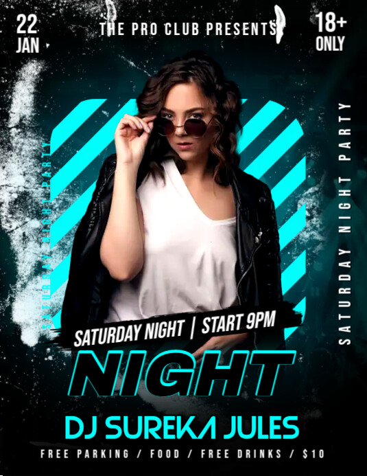Copy of Neon Night Party Poster | PosterMyWall