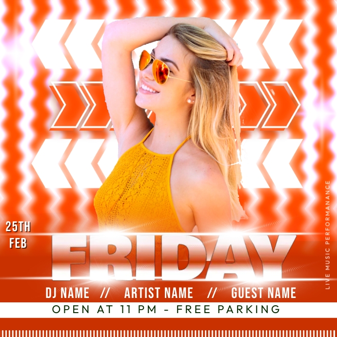 Neon Party Ads Template | PosterMyWall