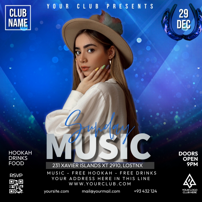 Plantilla de Anuncios de Fiesta de Neón | PosterMyWall