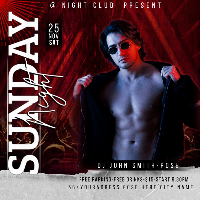 Neon Party Ads Template | PosterMyWall