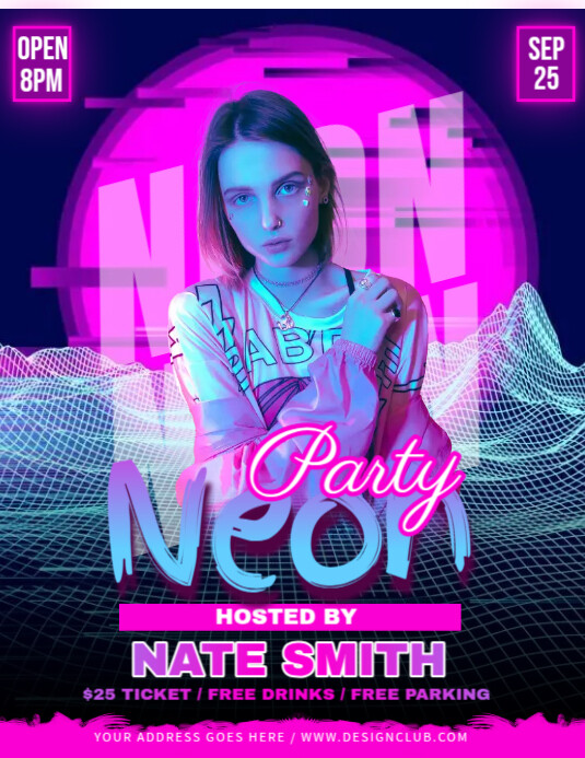 Copy of Neon Party Ads | PosterMyWall