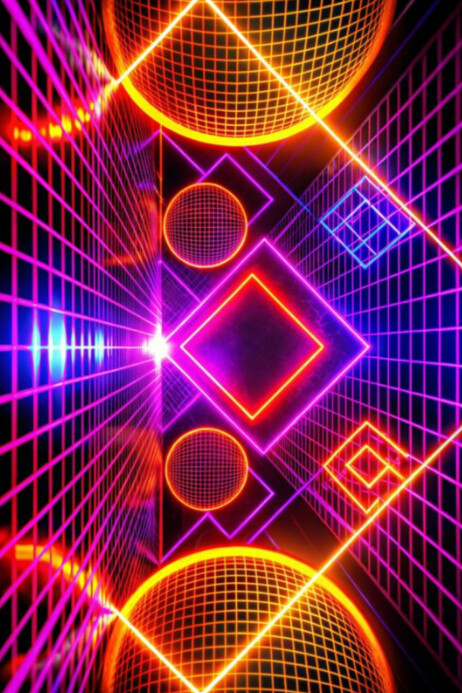 Neon Party Ads Template | PosterMyWall